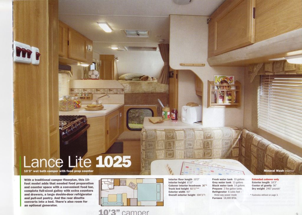 For Sale: 2006 Lance Lite 1025 Truck Camper $13K